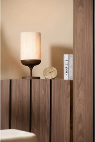 Tmavě hnědá stolní lampa s textilním stínidlem (výška 50 cm) Dania – Light &amp; Living