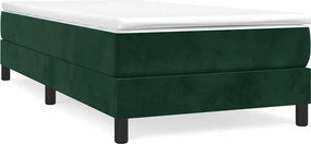 Rám postele s boxspringem tmavě zelená 80 x 200 cm samet 3120739