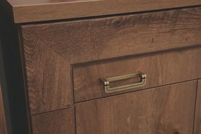 Casarredo - Komfort nábytek Rohová šatní skříň TADEÁŠ T-25 dub stoletý | Provedení: police napravo ( viz obrázek )