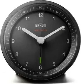 Braun BC07 černá / Klasický budík / Analogový / DCF ( Rádiem řízené) /