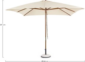 Béžový slunečník ø 300 cm Syros – Bizzotto