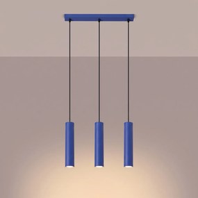 Sollux Lighting Závěsné svítidlo LAGOS 3L ultramarín