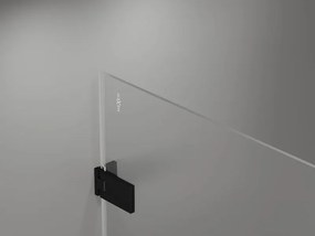 Mexen Lunar-F Duo skládací sprchový kout 85 x 85 cm, transparentní, černý - 836-085L-085P-70-00