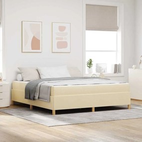 Rám postele Krémová 180 x 200 cm textil 3398960