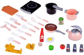 JOKO Kuchyňský set Little chef - varná deska, hrnce, konvice, nádobí