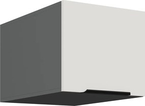 ARIA aw | horní skříňka 40 NAGU-36 1F výklopná | 40 cm | HLUBOKÁ | ANTI FINGERPRINT povrch | antracit/bílá