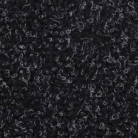 Schodové rohože samolepicí 20 ks 56 x 17 x 3 cm černé, půlkulaté 3365669