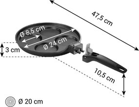 TESCOMA Pánev 4 oka SmartCLICK ø 24 cm