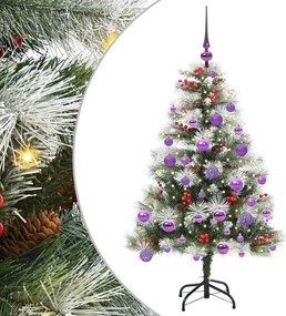 Umělý vánoční stromeček Zelená a bílá 120 cm PVC, kov a plast 3395167