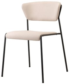 SCAB - Židle LISA - béžová/černá