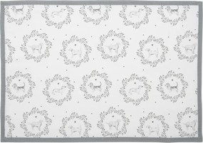 6ks textilní prostírání s pejsky Lovely Grey Dogs - 48*33 cm