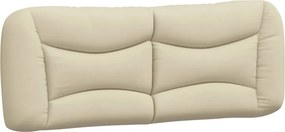 Postel s matrací Hvar krémová 140 x 190 cm textil 3208532