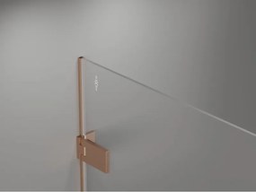Mexen Lunar-F sprchové dveře skládací levé 70 cm, transparentní, kartáčovaná měď - 836-070-000-65-00-L