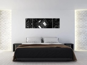 Obraz abstraktní krychle (170x50 cm)