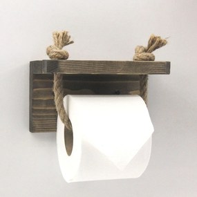 Držák na toaletní papír PIPE 17 cm ořech