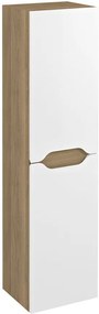 Sapho Sapho, WAVE skříňka vysoká 35x140x30cm, levá/pravá, bílá/dub cuneo, WA245-3025