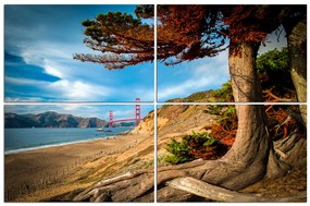 Obraz na plátně - Golden Gate Bridge 1922D (90x60 cm)