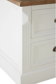 Bílý konferenční stolek v dekoru jedle 90x90 cm Hardwick – Premier Housewares