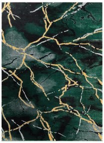 Dywany Łuszczów, Kusový koberec Emerald 1018 green and gold, 140x190, zelená, kancelář