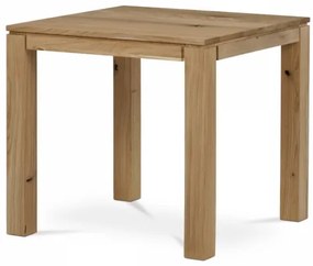 Jídelní stůl 80x80 x75 masiv dub, povrchová úprava olejem DS-F080 DUB