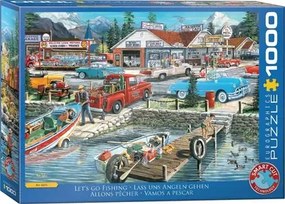 EUROGRAPHICS Puzzle Pojďme rybařit / 1000 dílků / 68 x 48 cm