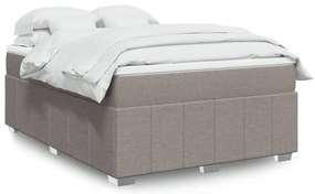 Box spring postel s matrací taupe 140x200 cm textil 3285481