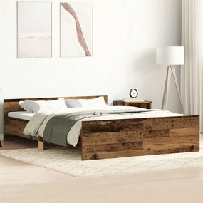 Rám postele bez matrace Staré dřevo 150x200cm Technické dřevo 3328745