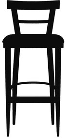 BILLIANI - Barová židle CAFÉ- čalouněná