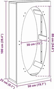vidaXL Stojan na palivové dřevo 50x23x100 cm [864185] Barva: Bílá
