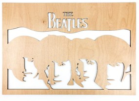 Dřevěná dekorace The Beatles
