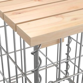 Zahradní lavice gabionový design 184x71x65,5cm masivní borovice 3196236