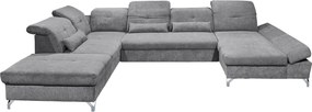 XXXLutz SEDACÍ SOUPRAVA, textil, tmavě šedá MID.YOU - Rozkládací sedačky - 002220028610
