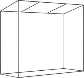 Fóliový skleník Outsunny 200x68x196cm s rolovacími dveřmi a bočním oknem, odolný proti větru, ocel a PE, ideální pro zahradní rostliny
