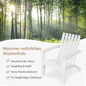 Costway Židle Adirondack zahradní židle z akáciového dřeva
