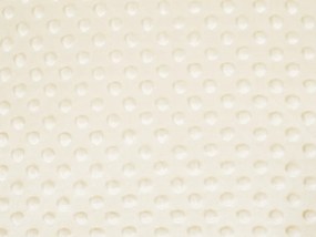 Biante Hřejivé ložní povlečení Minky 3D puntíky MKP-014 Krémové Prodloužené 140x220 a 70x90 cm