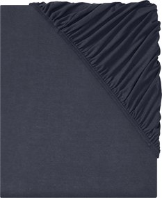 Livarno home Žerzejové napínací prostěradlo, 180-200 x 200 cm (navy modrá)