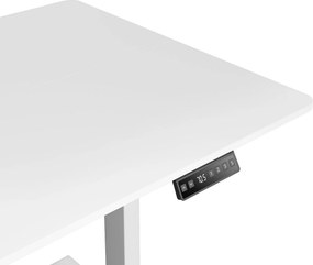 Elektrický psací stůl 140x80cm Rapalo bílý