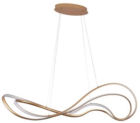 Designový stmívatelný lustr Twist zlatá