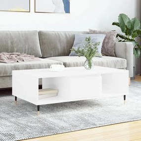 vidaXL Konferenční stolek 104 x 60 x 35 cm kompozitní dřevo [827078] Barva: bílá s vysokým leskem