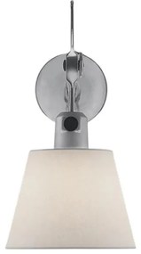 Artemide 1184010A+0781050A Tolomeo parete diffusore 24, nástěnné designové svítidlo s vypínačem a satin stínítkem, 1x70W, prům. 24cm