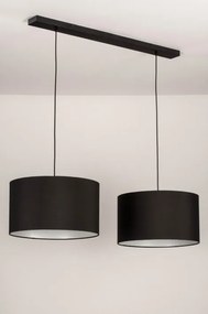 Závěsné designové černé svítidlo Duo Nero Unima and Nero