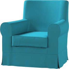 Potah na křeslo IKEA Ektorp Jennylund barva modrá látka pletený vzor