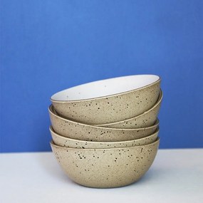 HK living Keramická miska Egg Shell, béžová barva, keramika