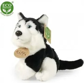 RAPPA Plyšový pes husky 16 cm / ECO-FRIENDLY / od 0 měsíců