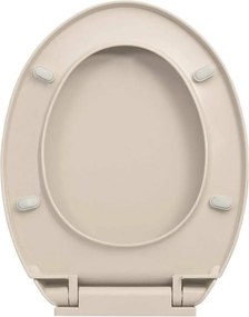 WC sedátko s pomalým sklápěním meruňkové oválné 145818