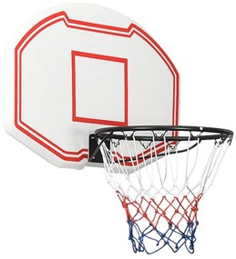Basketbalový koš bílý 90x60x2 cm polyethylen - Default Title