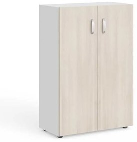 Střední skříň Manager 79,8 x 42,2 x 119,5 cm, akát světlý / bílá