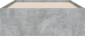 Rám postele se zásuvkami betonově šedý 90 x 200 cm kompozit 3207297