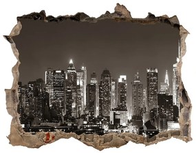 Wallmuralia Fototapeta díra na zeď 3D Manhattan New York 95x64 cm