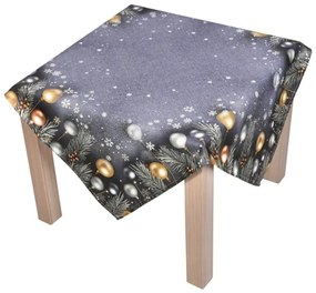 Forbyt Vánoční ubrus Jehličí a baňky CYH5918C 85x85 cm